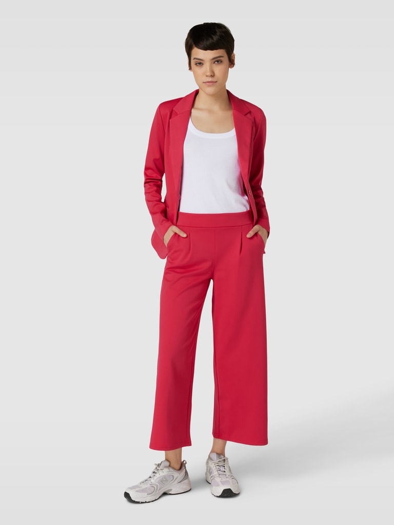 ICHI Flared Cut Stoffhose mit Bundfalten Modell 'Kate' (fuchsia) online ...