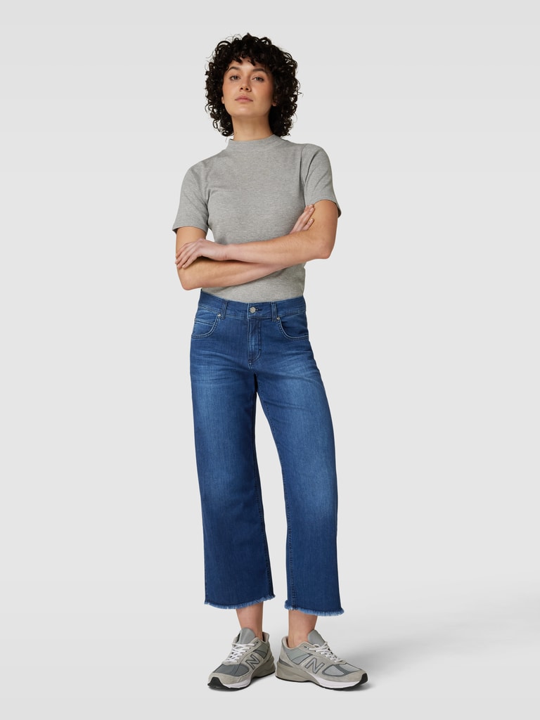 Angels Jeans mit verkürztem Schnitt Modell 'Linn Fringe' (dunkelblau ...