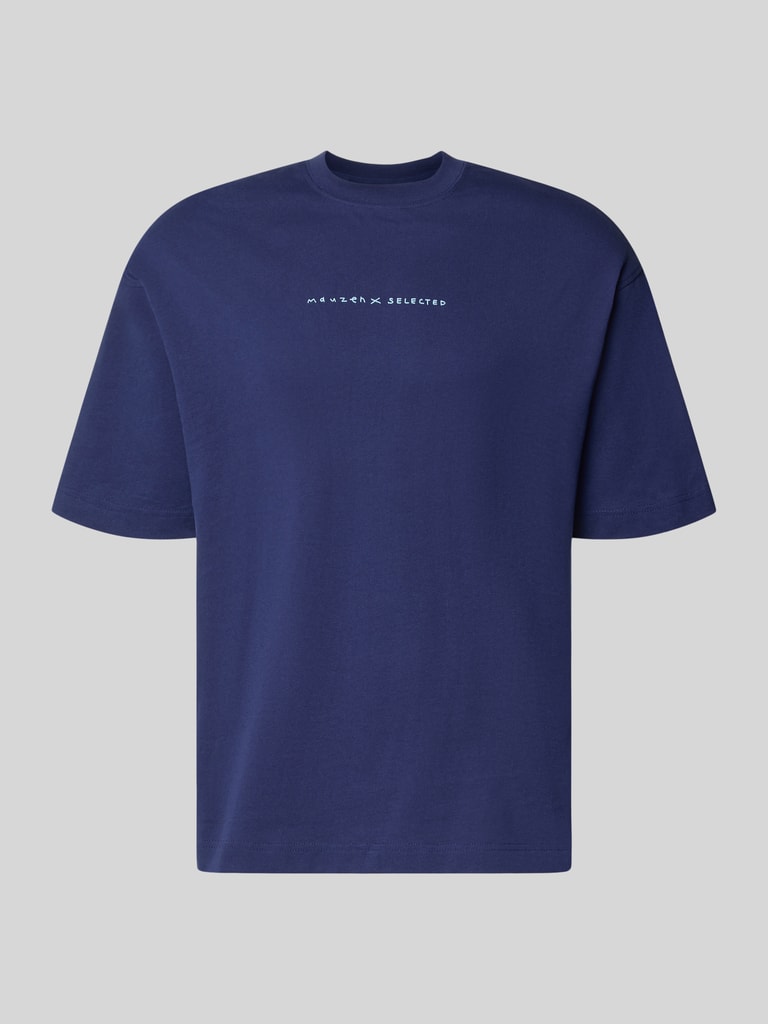 Kup online Selected Homme t-shirt o kroju relaxed fit z czystej bawełny ...