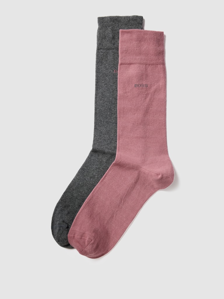 BOSS Sokken met labelprint in een set van 2 paar in mauve online kopen ...