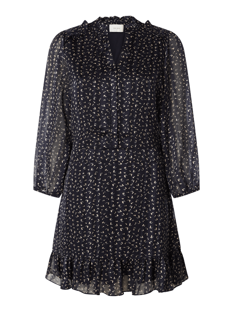 Neo Noir Minikleid mit Allover-Muster Modell 'Hailey' (marineblau ...