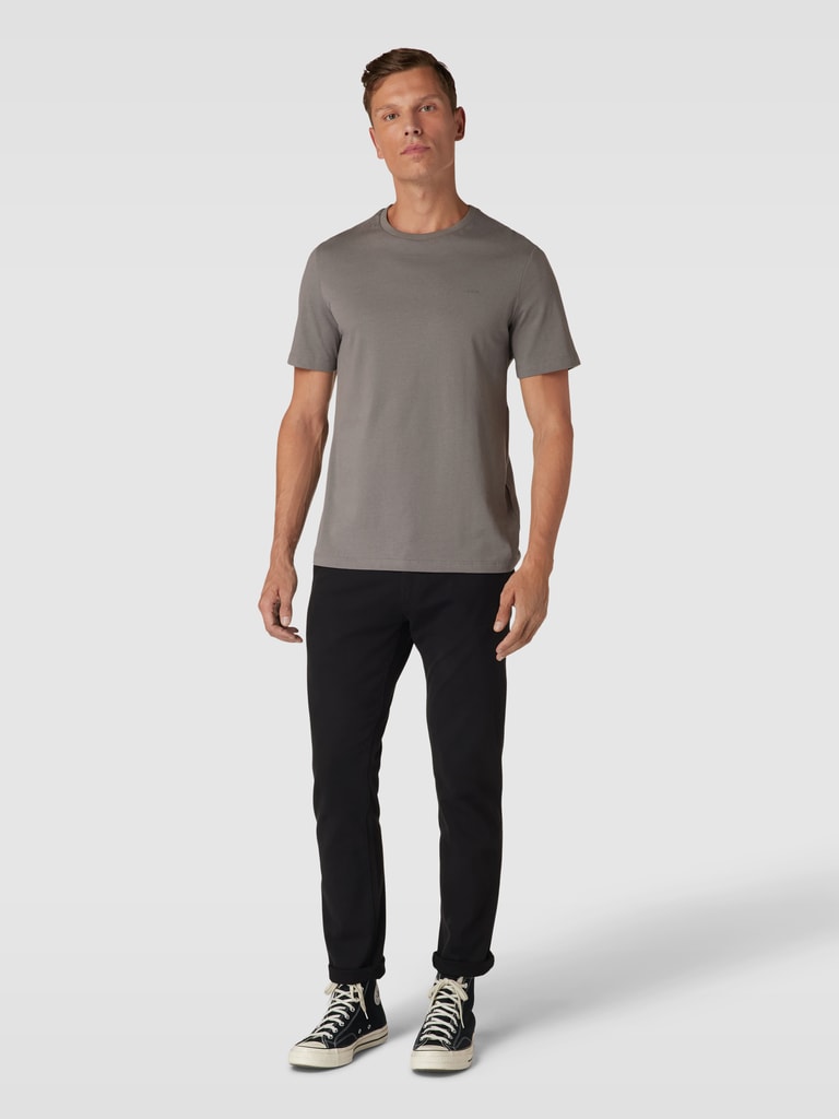 s.Oliver RED LABEL T-Shirt mit Label-Detail Modell 'BASIC' (mittelgrau ...