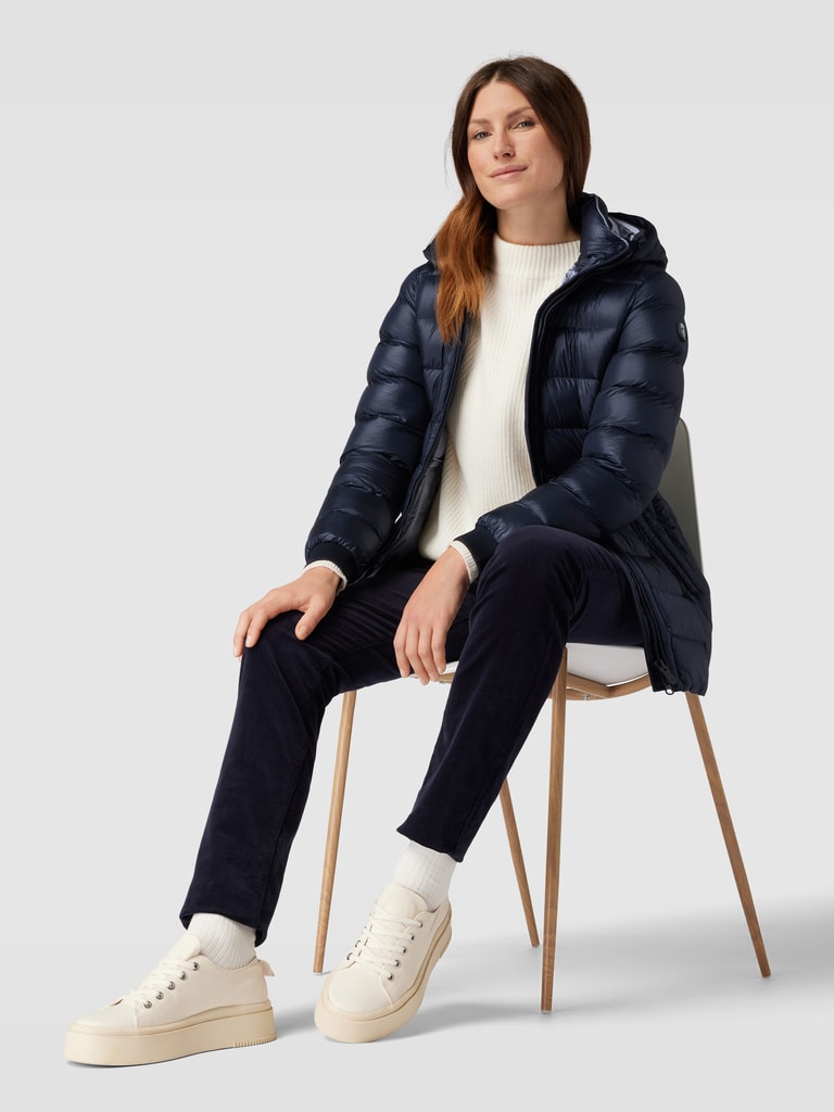 Wellensteyn Gewatteerd jack met capuchon, model 'HIGHCLASS MEDIUM 1001' in marineblauw online ...