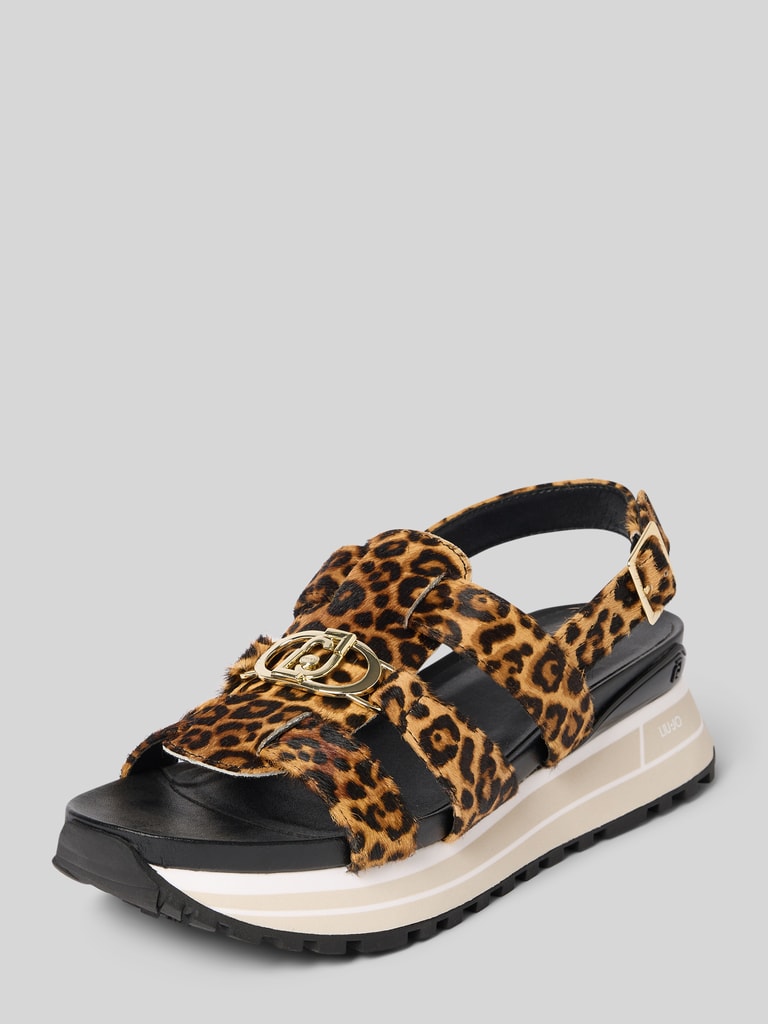 Liu Jo Sandalette mit Label-Applikation und Plateausohle (sand) online ...