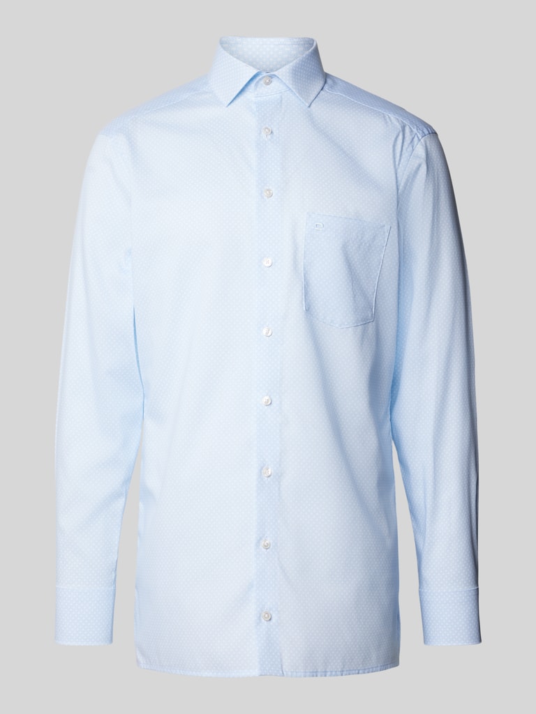 OLYMP Modern Fit Business-Hemd mit Knopfleiste (bleu) online kaufen