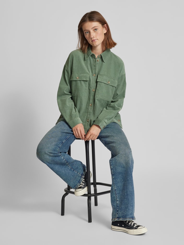 Only Oversized overhemdjack van corduroy en puur katoen, model 'MOXIE ...
