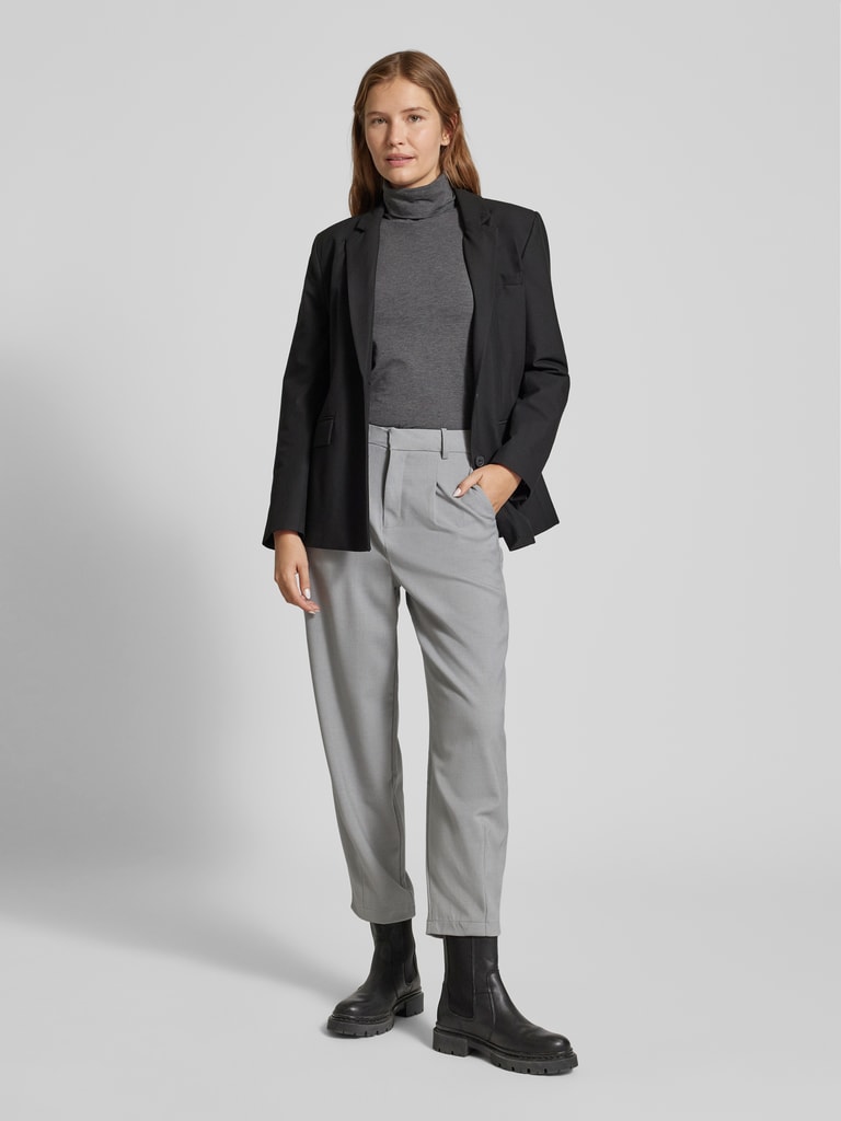 Kaffe 7/8-broek met losse pasvorm, model 'merle' in lichtgrijs online ...