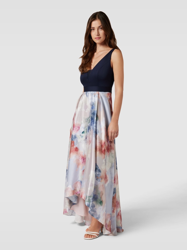 Swing Abendkleid Mit Floralem Muster