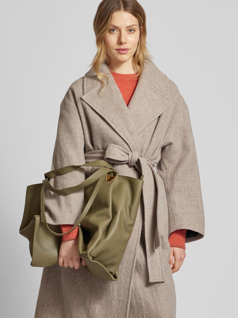 Coccinelle Handtasche mit Label-Print Modell 'OLIVER' (oliv) online kaufen