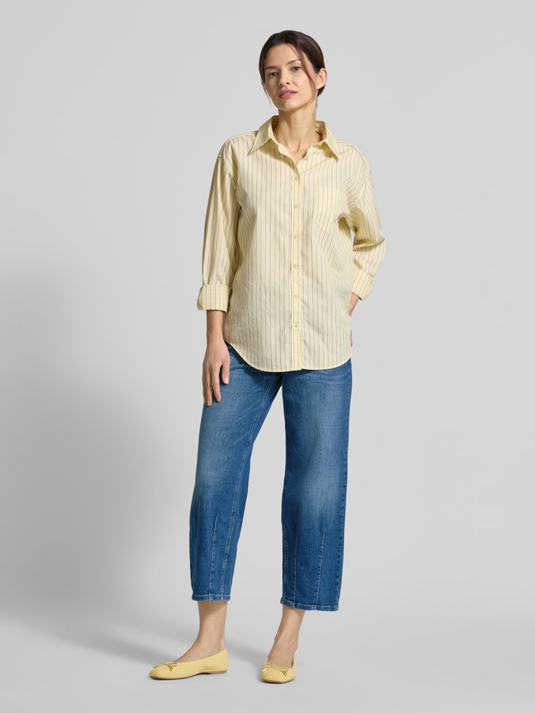 OPUS PANTS Barrel fit jeans met siernaden model 'Melly twisted' in ...