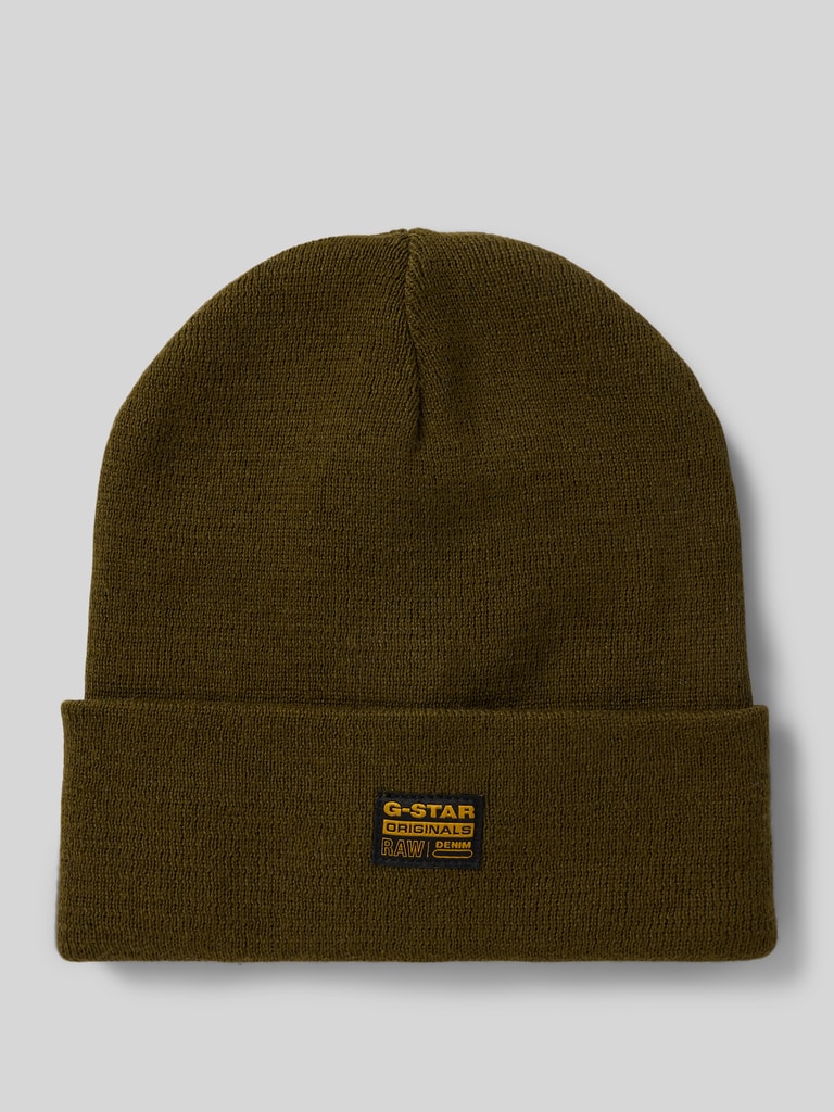 G-Star Raw Beanie mit Label-Patch Modell 'Effo' (oliv) online kaufen