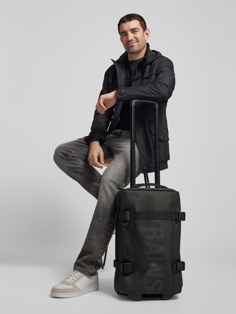 RAINS Koffer mit Label-Print Modell 'Texel' (black) online kaufen