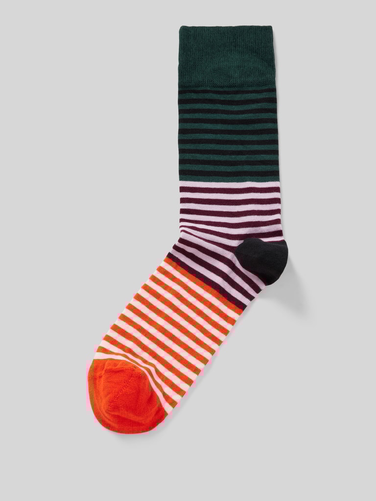 DillySocks Sokken met motiefstitching, model 'Fall Sky Lining' in oranje online kopen | P&C