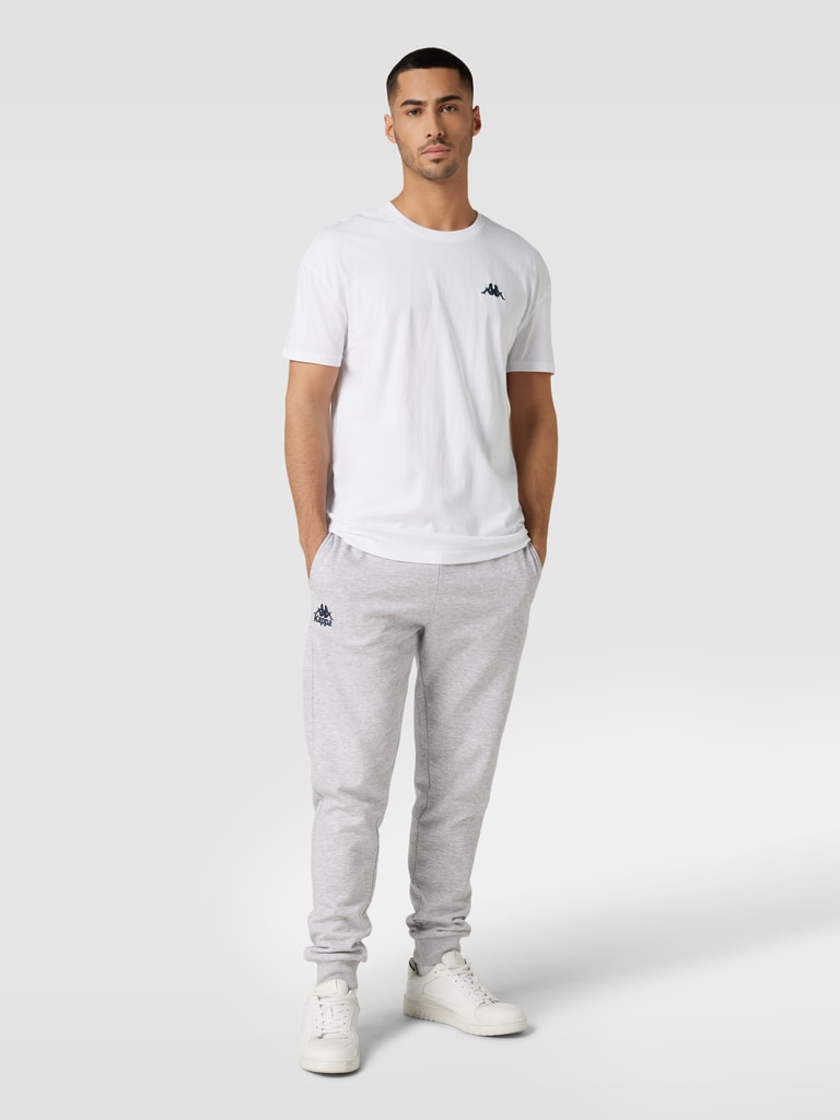 Kappa T-Shirt mit Label-Stitching Modell 'VEER' (weiss) online kaufen