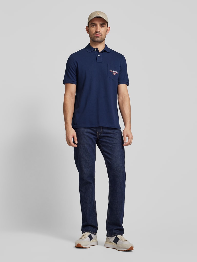 Polo Sport Classic Fit Poloshirt mit Brusttasche (marine) online kaufen