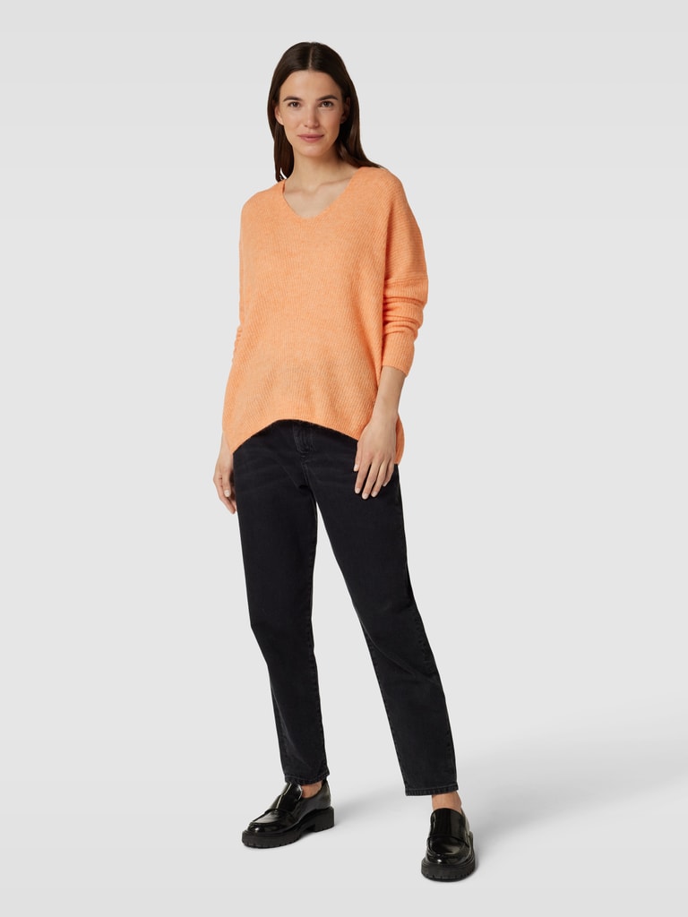 MOS MOSH Strickpullover mit überschnittenen Schultern Modell 'Thora' (koralle) online kaufen