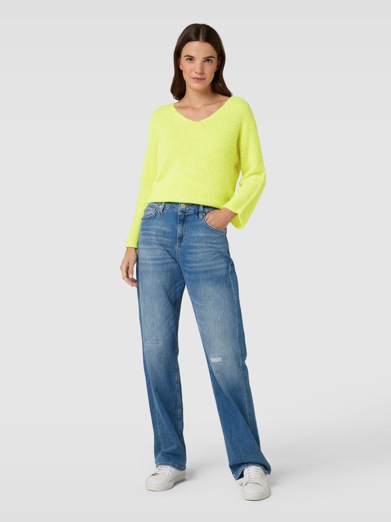 Cinque Strickpullover mit V-Ausschnitt Modell 'FELINE' (hellgruen) online kaufen