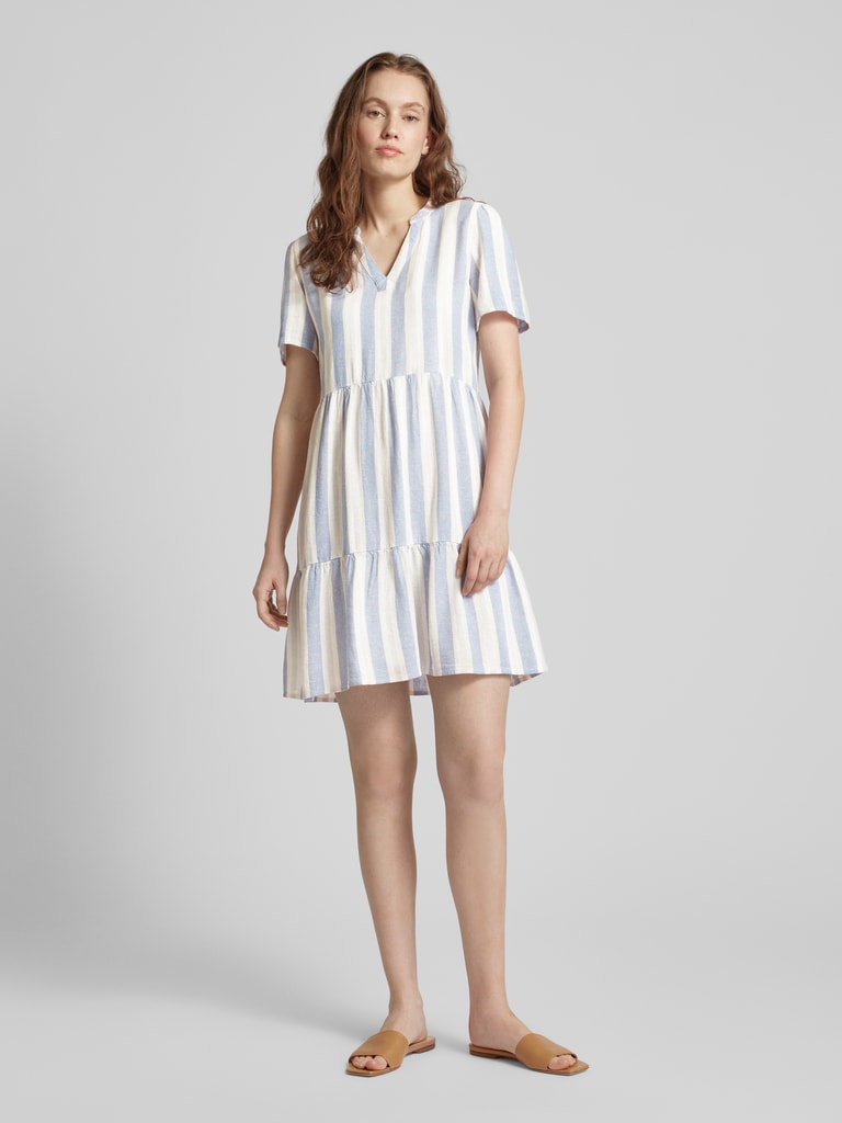 Only Minikleid aus Leinen-Viskose-Mix Modell 'TIRI' (hellblau) online ...