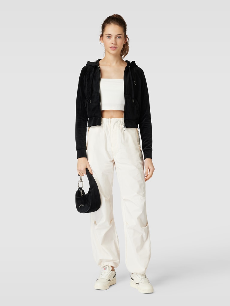 Juicy Couture Sweatjacke mit Kapuze Modell 'MADISON' (black) online kaufen