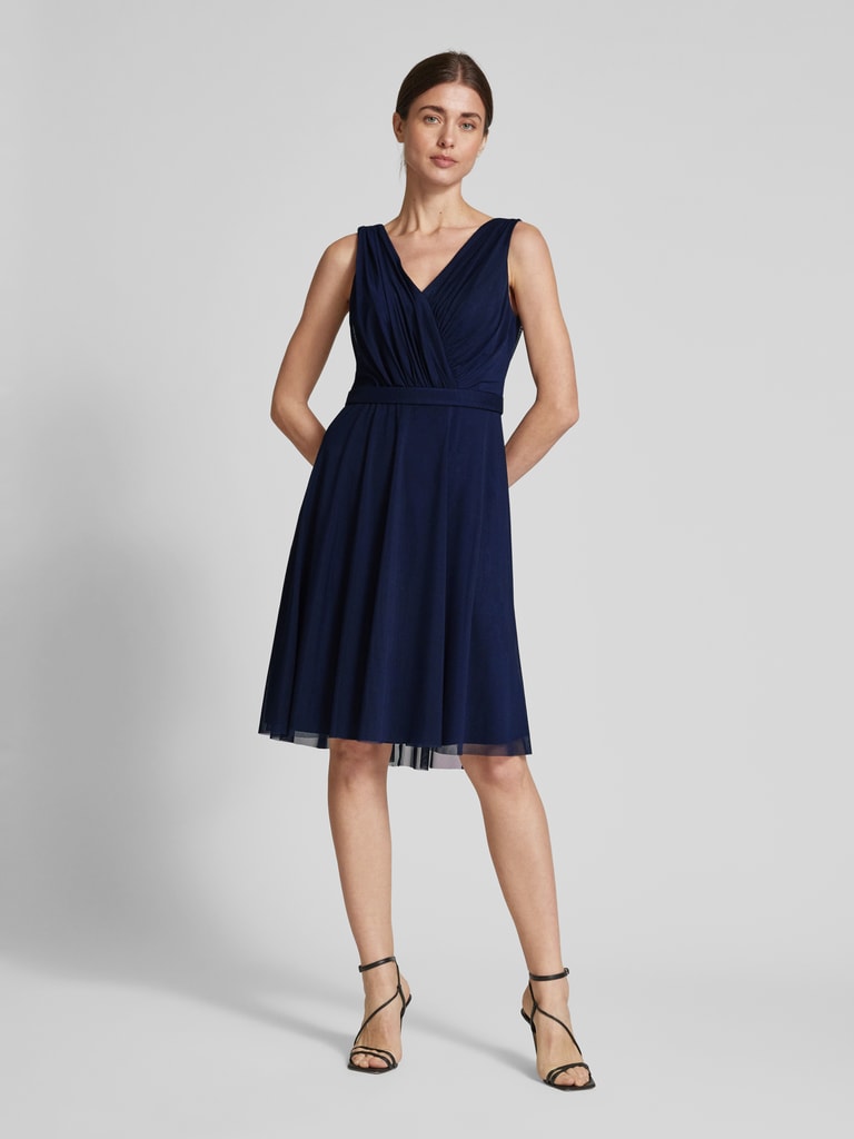 TROYDEN COLLECTION Cocktailkleid mit V-Ausschnitt (dunkelblau) online ...
