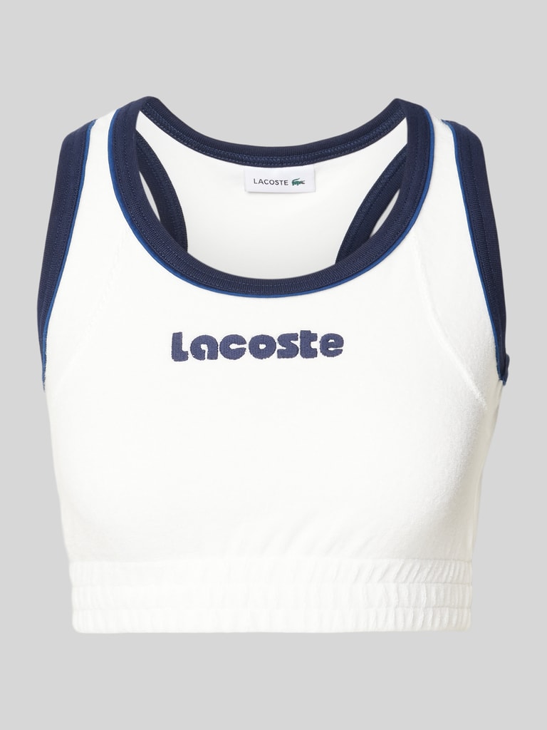 Lacoste Sport Bralette mit Label-Stitching Modell 'Contrast Embroidered ...
