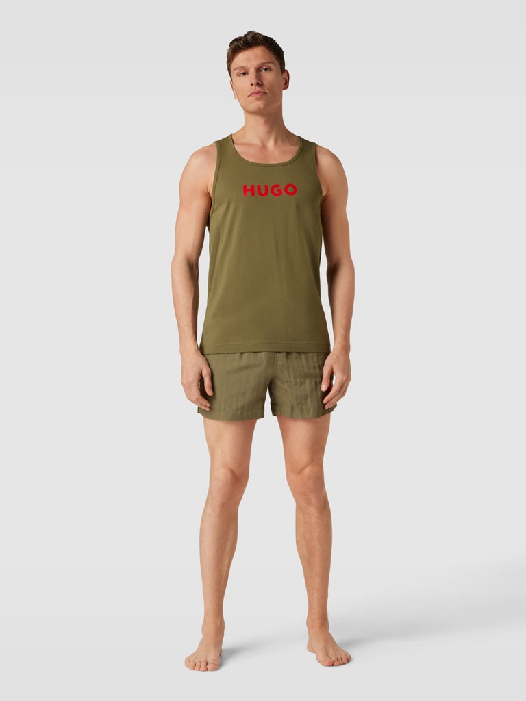 HUGO Tanktop mit Label-Print Modell 'BAY' (oliv) online kaufen