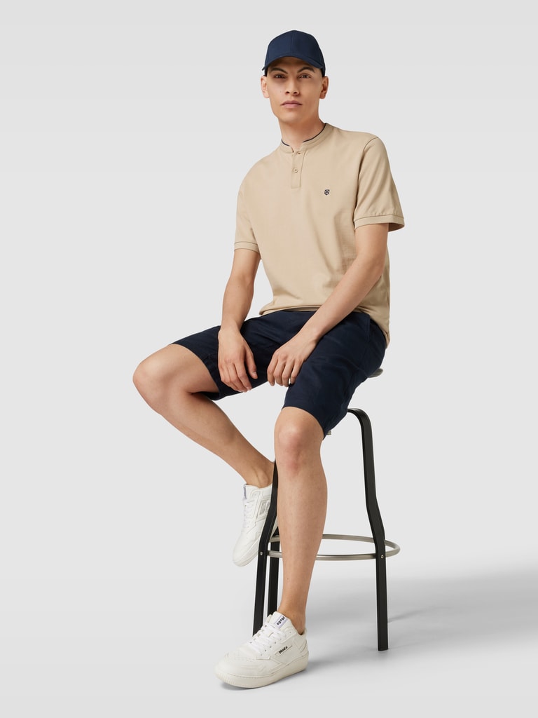 Jack And Jones Premium Poloshirt Mit Stehkragen Modell Blasainz Beige