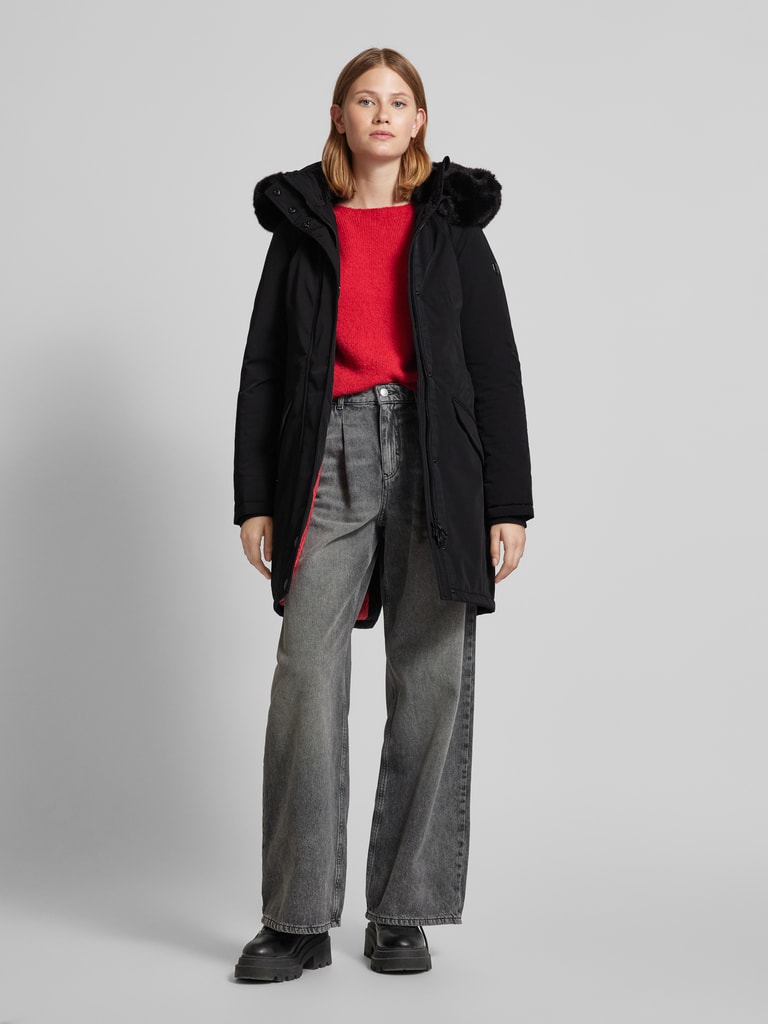 Wellensteyn Functioneel jack met imitatiebont, model 'Domino' in zwart online kopen | P&C