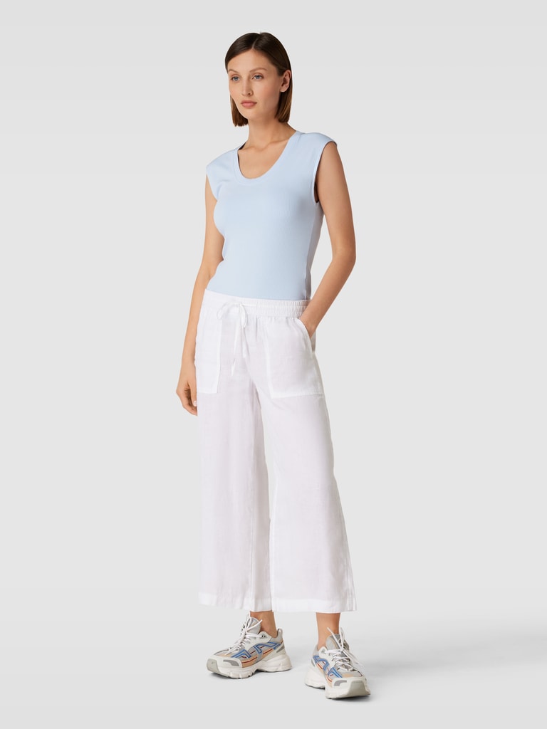 OPUS T-Shirt aus Viskose-Mix in Ripp-Optik Modell 'Samola' (hellblau) online kaufen