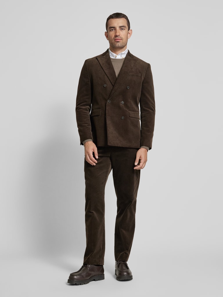 SELECTED HOMME Regular Fit Sakko mit Feincord (dunkelbraun) online kaufen