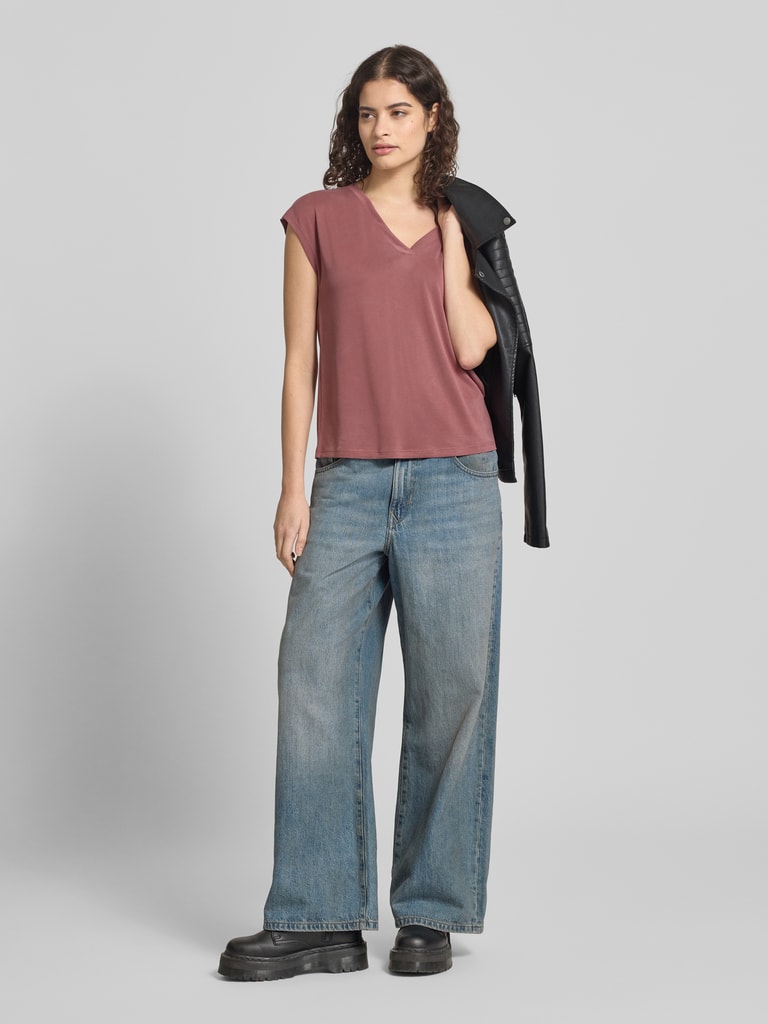 ONLY Loose Fit T-Shirt aus Modal-Mix Modell 'FREE' (rostrot) online kaufen