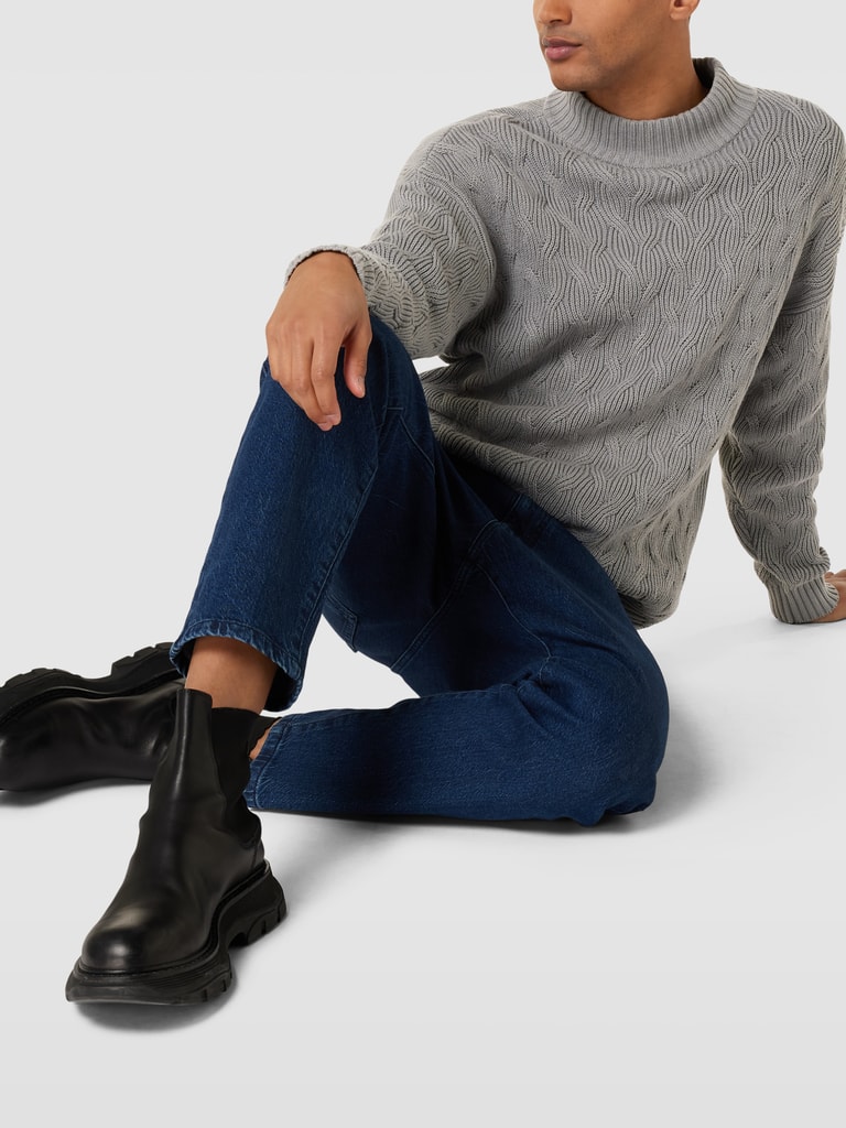 Esprit Strickpullover mit Zopfmuster (hellgrau) online kaufen