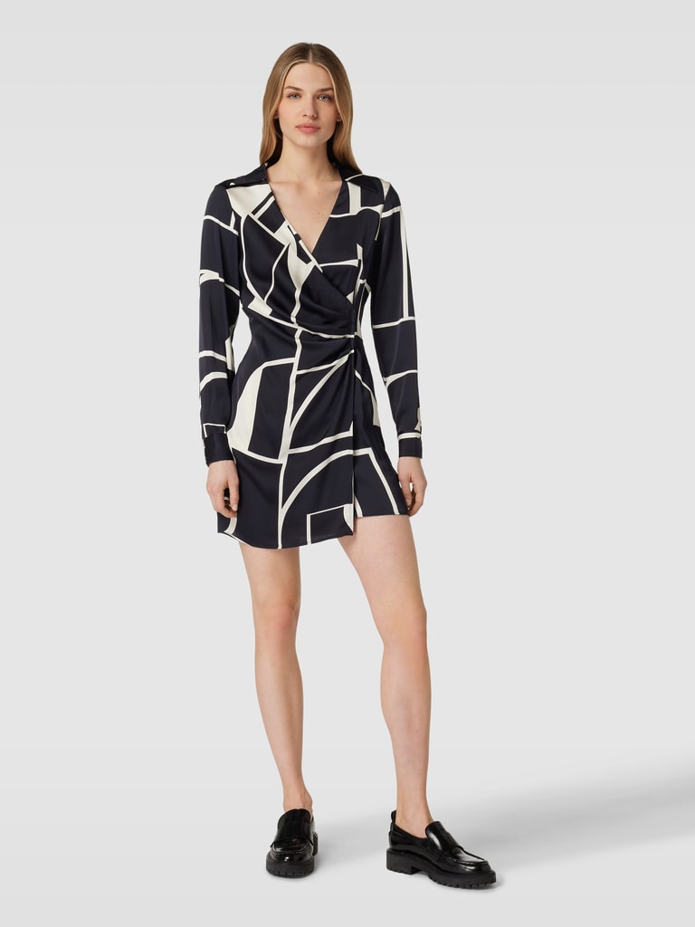 Mango Minikleid in Wickel-Optik Modell 'ZELDA' (black) online kaufen