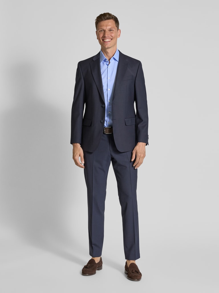 Jake*s Slim Fit Kurzarmhemd mit Knopfleiste (bleu) online kaufen
