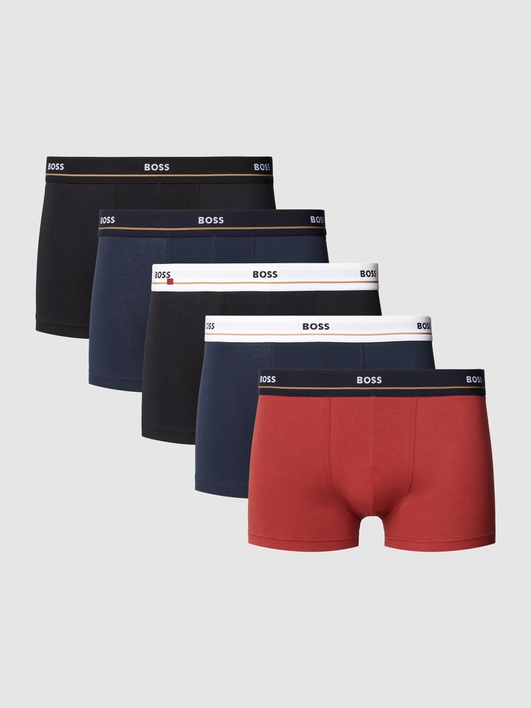BOSS Trunks mit Logo-Bund im 5er-Pack (rostrot) online kaufen