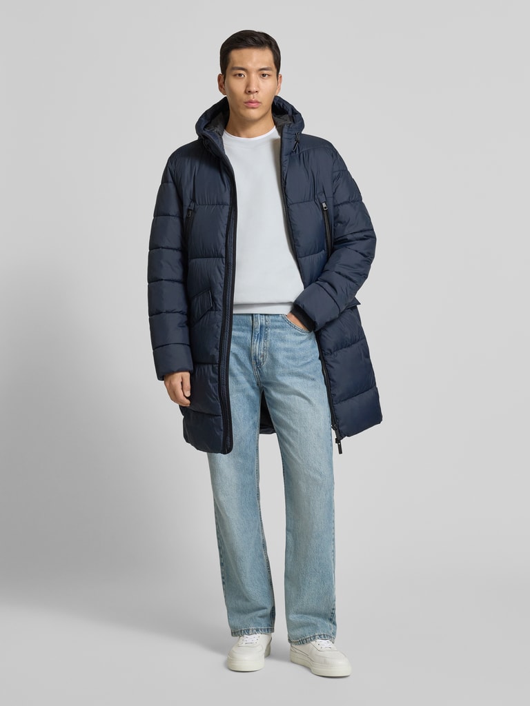Tom Tailor Regular Fit Steppmantel mit Kapuze (marine) online kaufen