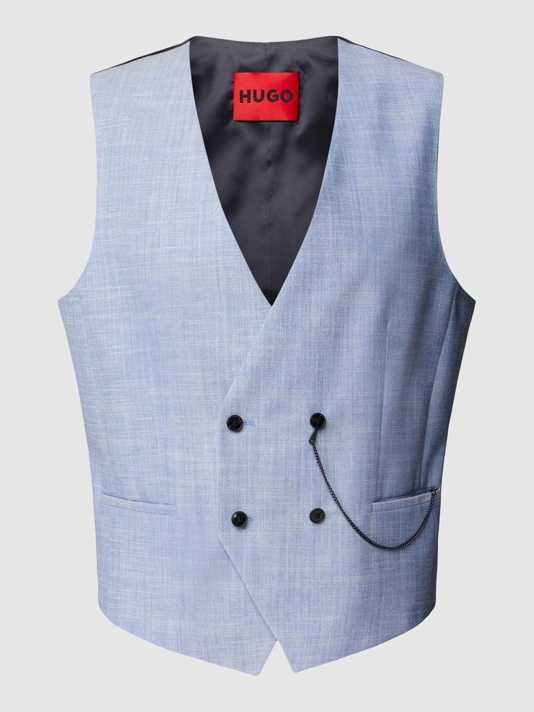 HUGO Gilet met sierketting in bleu online kopen | P&C