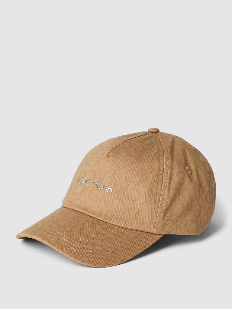 CK Calvin Klein Base Cap mit Allover-Logo (camel) online kaufen