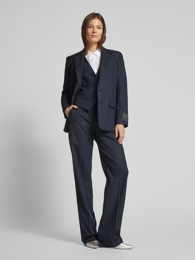 HUGO Weste mit V-Ausschnitt Modell 'Aumara' (marine) online kaufen