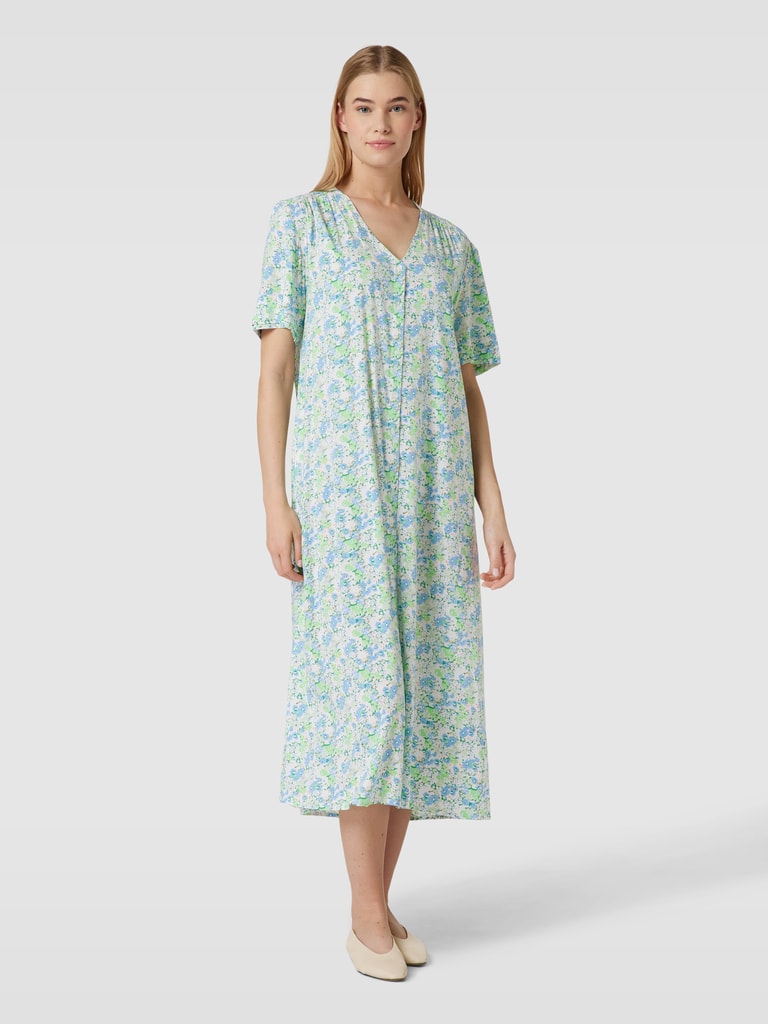 Soft Rebels Midikleid mit floralem Muster Modell 'Ayla' (bleu) online ...