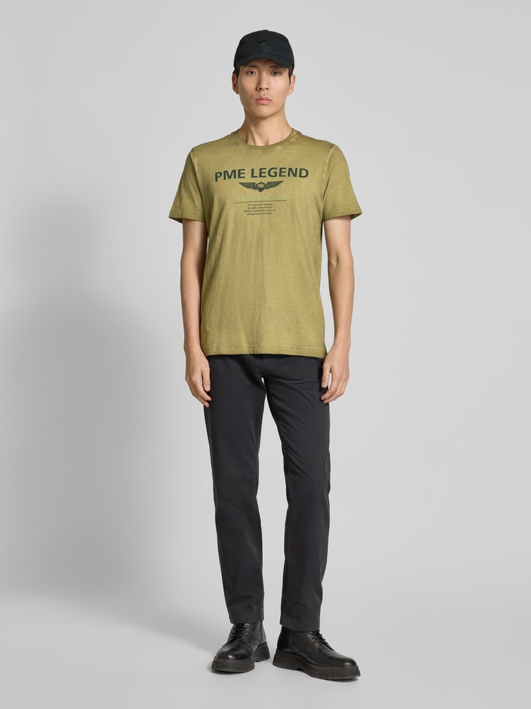 PME Legend T-Shirt mit Label-Print (gruen) online kaufen