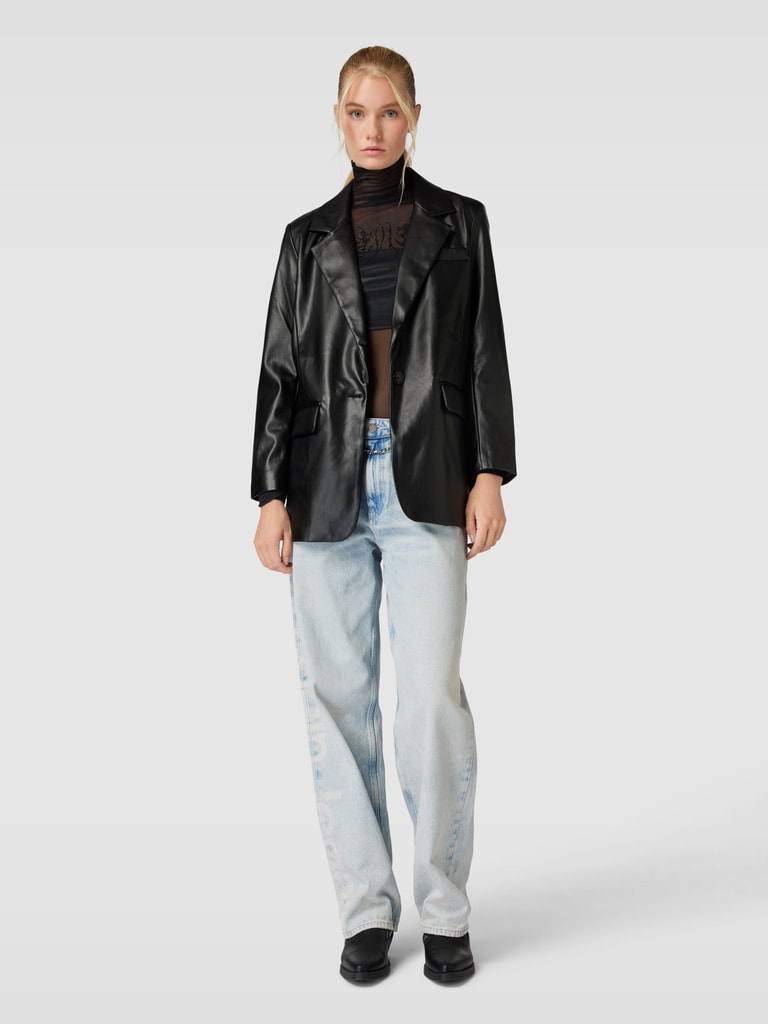 ONLY Blazer in Leder-Optik Modell 'LANA' (black) online kaufen