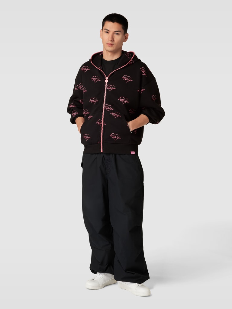 Review X MATW MATW X REVIEW - Oversized Sweatjacke mit Reißverschluss ...