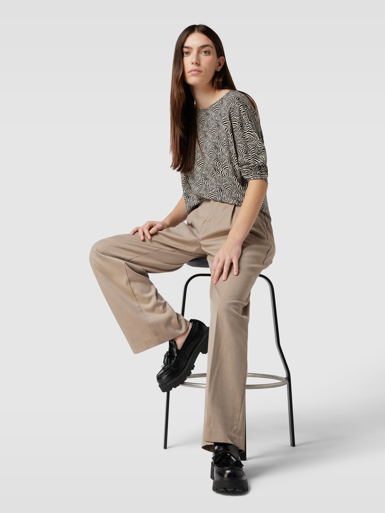 OPUS Bluse mit Allover-Muster Modell 'Sebry' (black) online kaufen