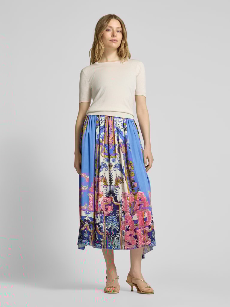 miss goodlife Midirock mit Eingrifftaschen (blau) online kaufen