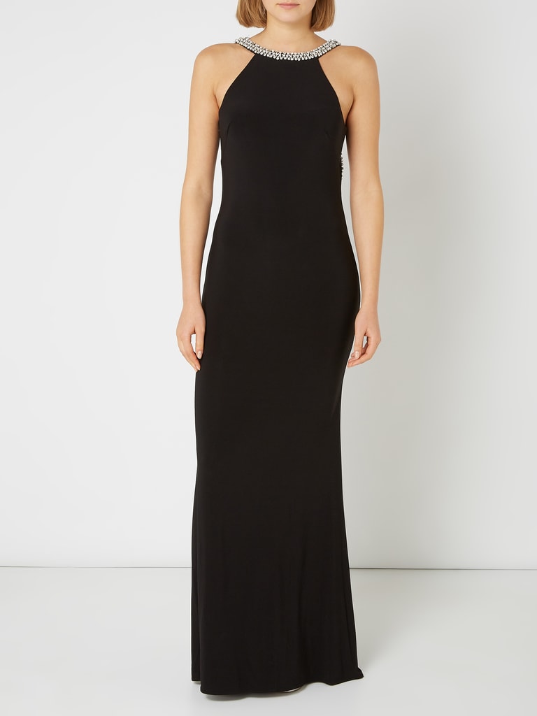 Mascara Abendkleid mit Ziersteinen und Zierperlen (black) online kaufen
