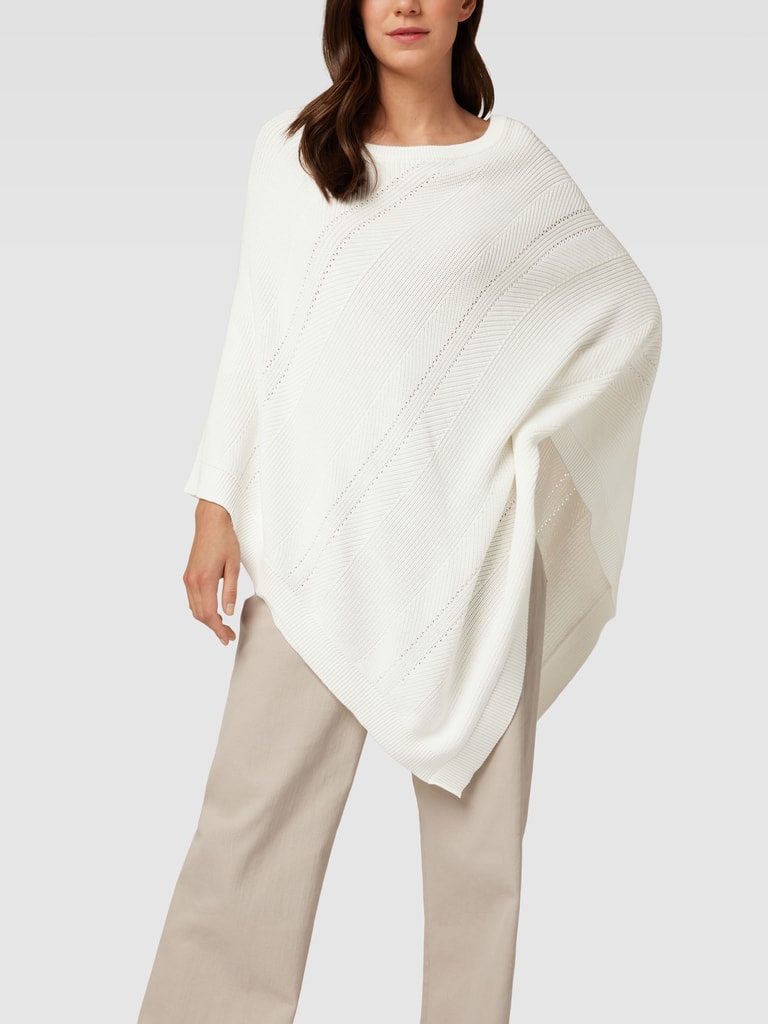 s.Oliver RED LABEL Poncho mit Strukturmuster (weiss) online kaufen