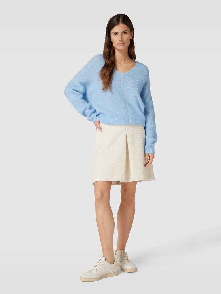 MOS MOSH Strickpullover mit überschnittenen Schultern Modell 'Thora' (hellblau) online kaufen