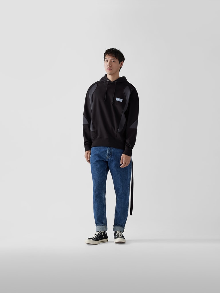 Helmut Lang Hoodie mit Label-Applikation (black) online kaufen