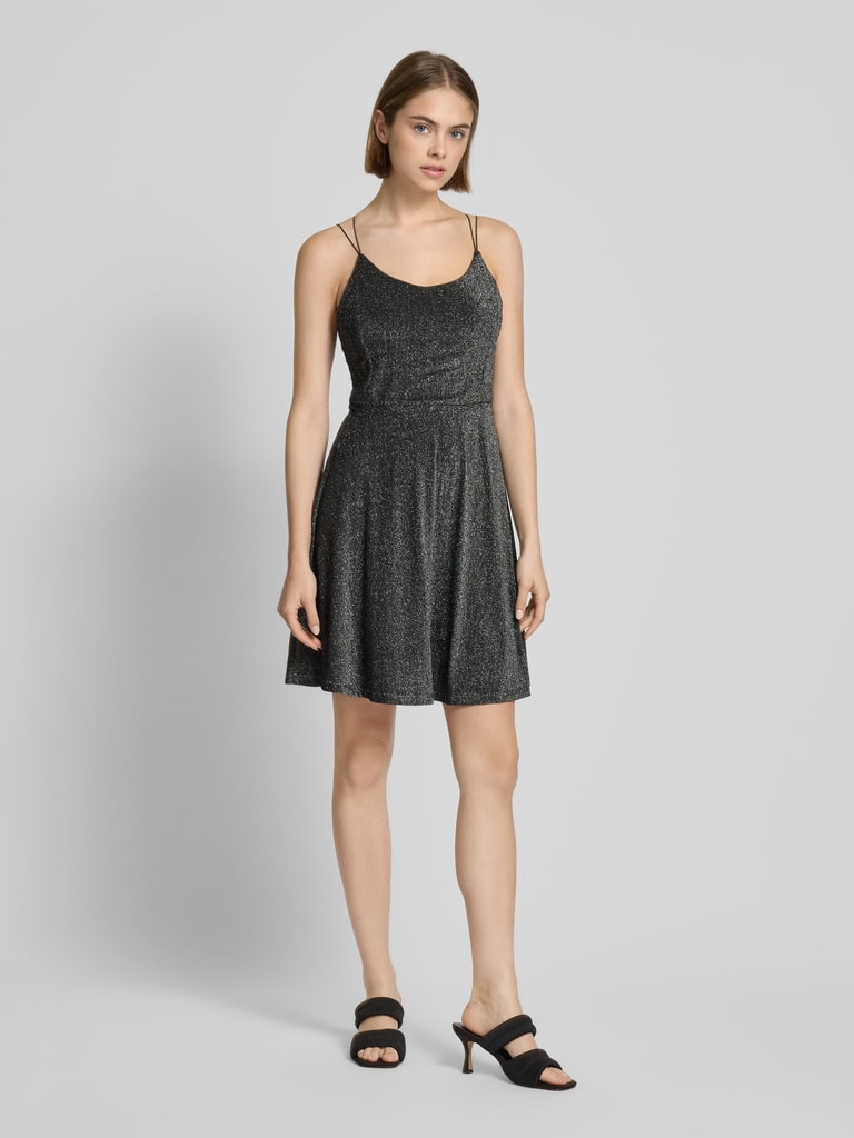 Only A-Linie Minikleid mit Glitzer-Effekt Modell 'TANNY' (silber ...